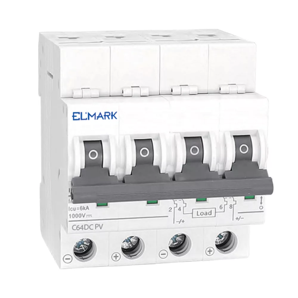 MCB DC64 10A 4P 6KA 1000V CURVE C FOR PV SYSTEMS | Foxinno
